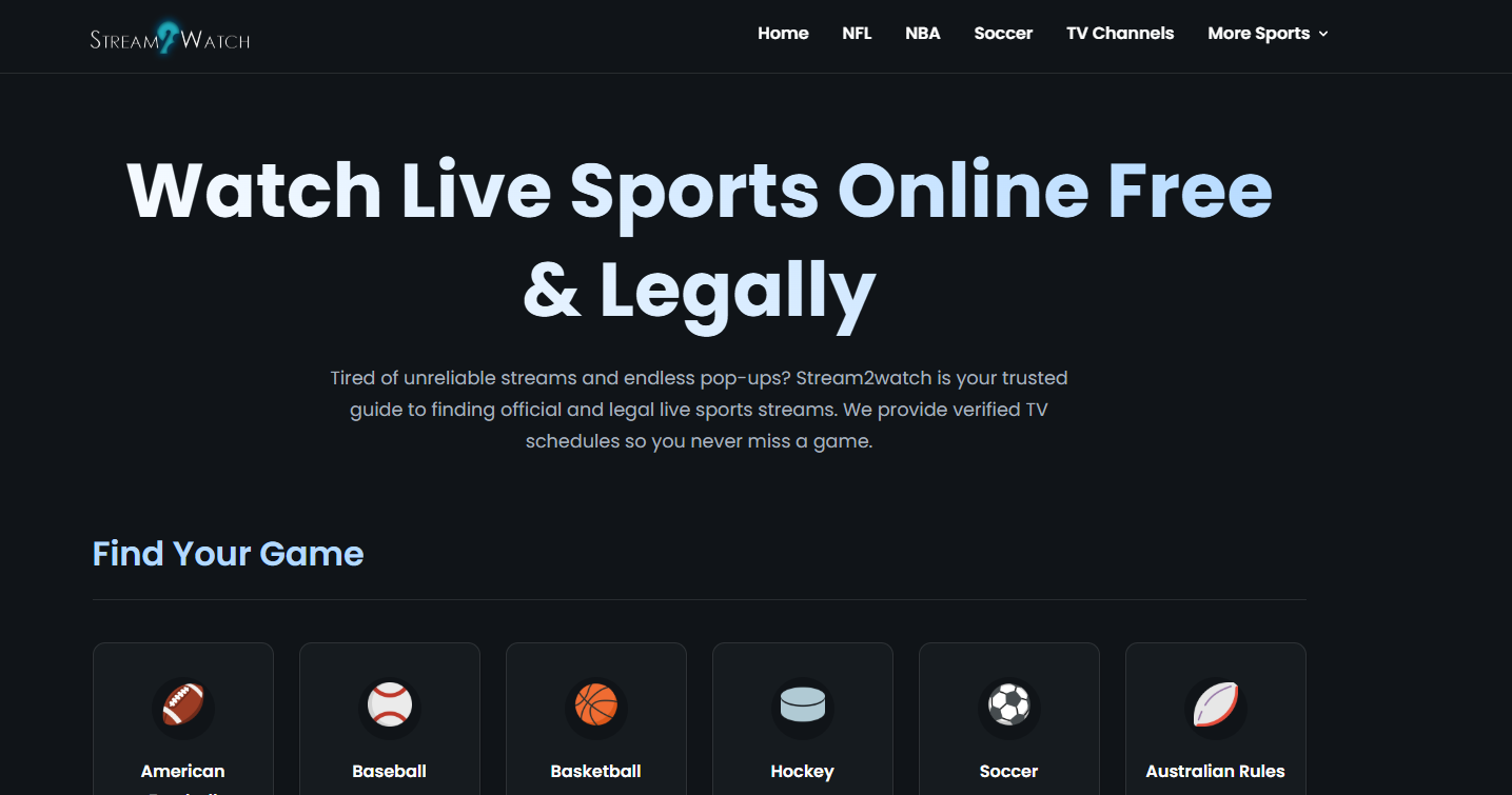 Best Free Sports Streaming Sites 2026 | Safe & Working Links